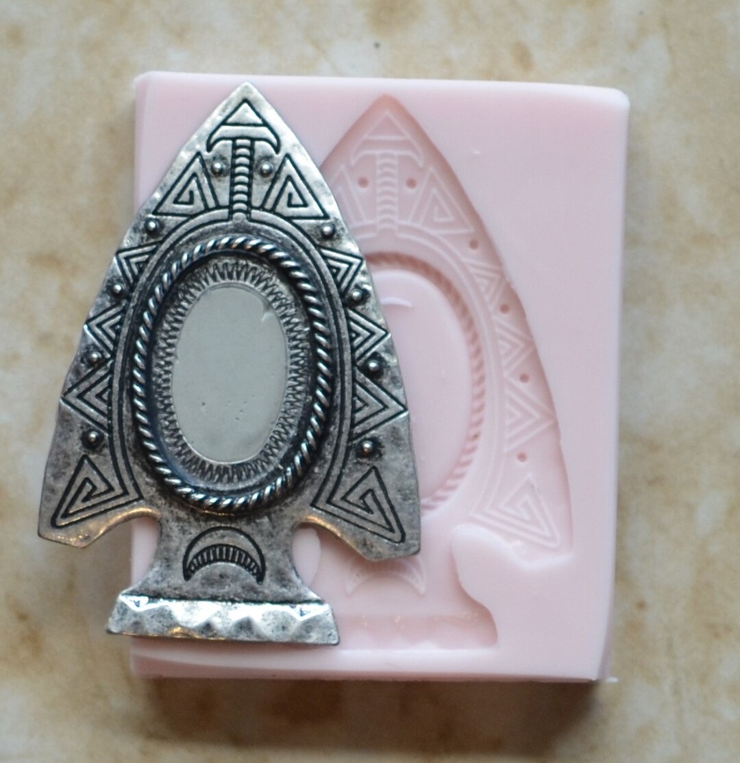 Arrowhead Silicone Mold, Jewelry, Resin, Clay, Pendant, Necklace, Hung ...