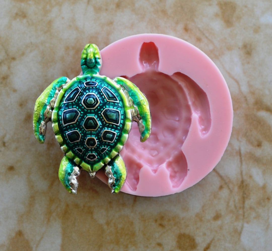 Turtle Silicone Mold, Resin Mold, Clay Mold, Epoxy Molds, Sea Turtle ...