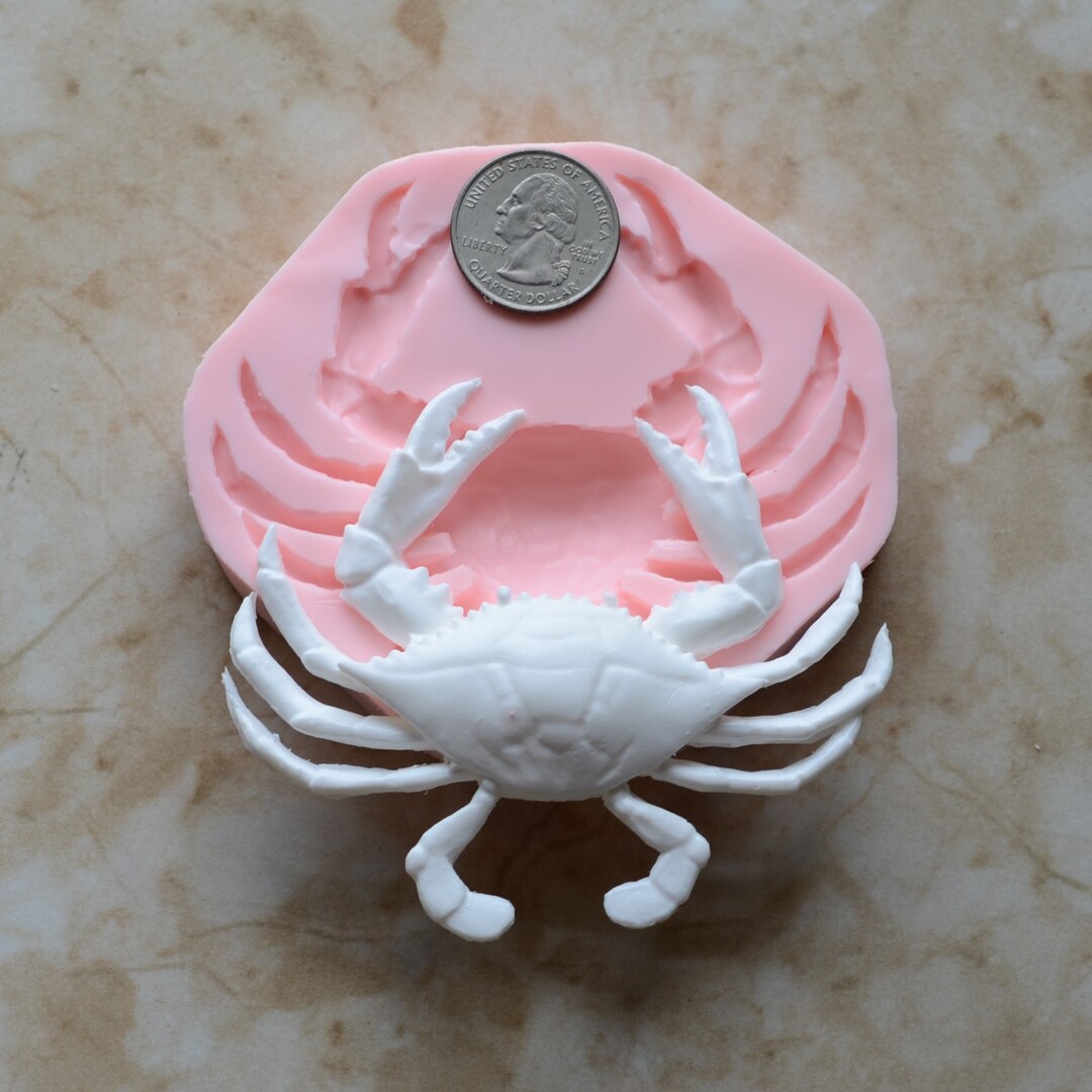 Crab Silicone Mold, Animal Silicone Mold, Resin, Clay, Epoxy, Food ...