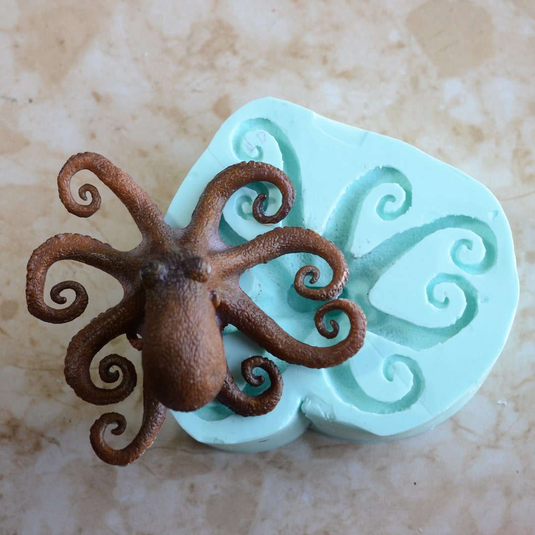 Lg Octopus, Octopus, Resin Octopus Mold, Clay Octopus Mold, Epoxy ...