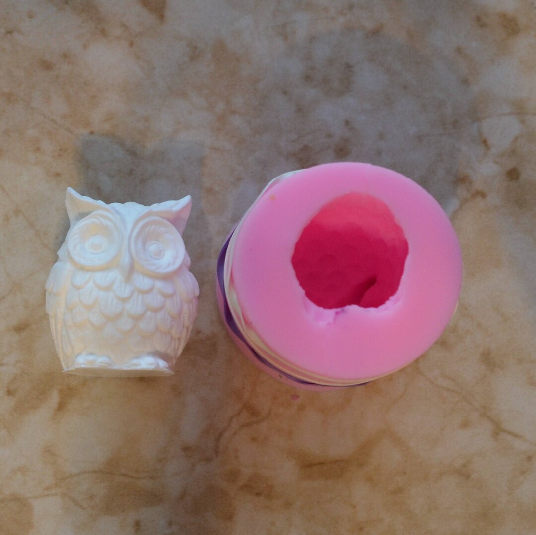 Owl 3D Split Silicone Mold, Birds, Resin Birds Mold, Clay, Epoxy Birds ...