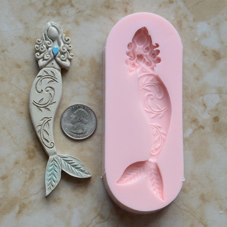 Mermaid Silicone Mold Mermaids Shipwrecks Folklore Fairy - Etsy