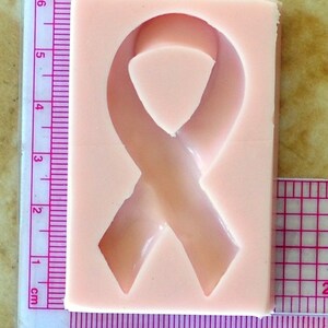 Pink Ribbon Silicone Mold, Jewelry, Resin, Clay, Pendant, Necklace ...