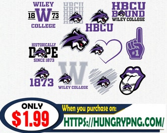 Wiley College Svg - Etsy