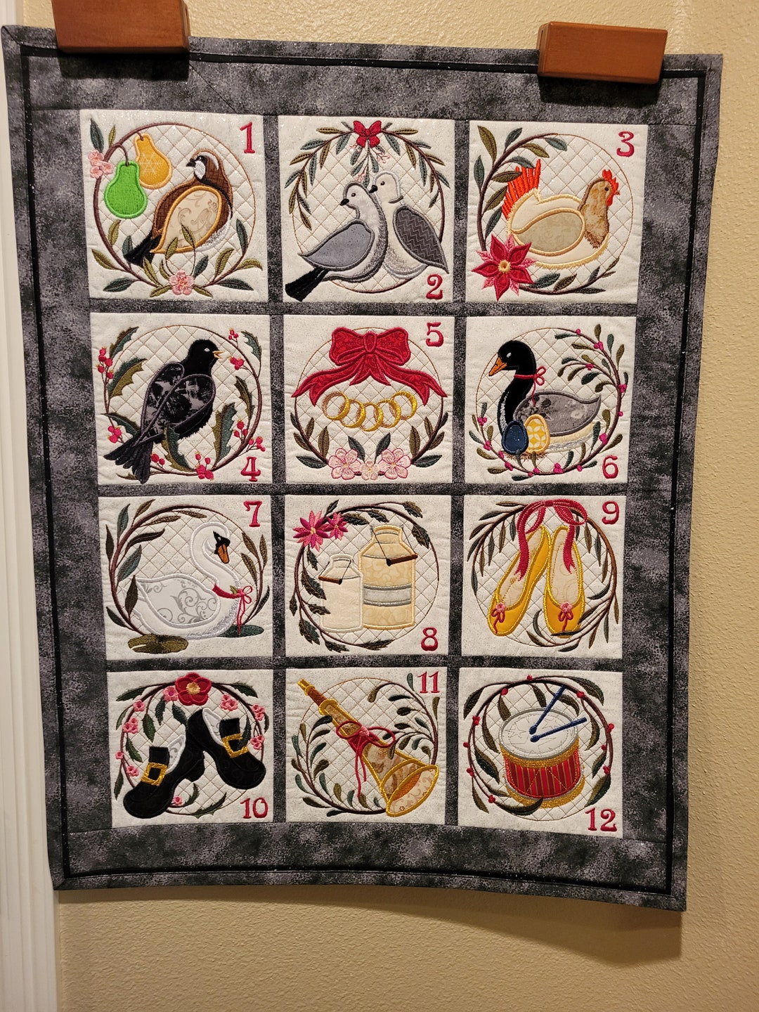 Christmas Wall Hanging, 12 Days of Christmas, Holiday Decor,holiday ...
