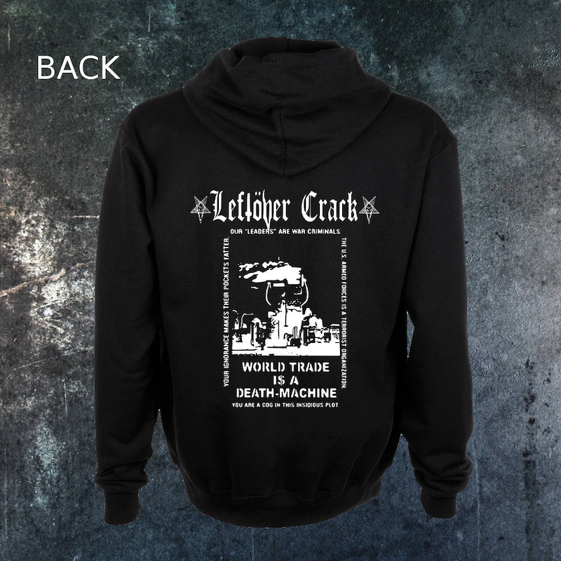 Crust Punk Zipped Hoodie - Etsy
