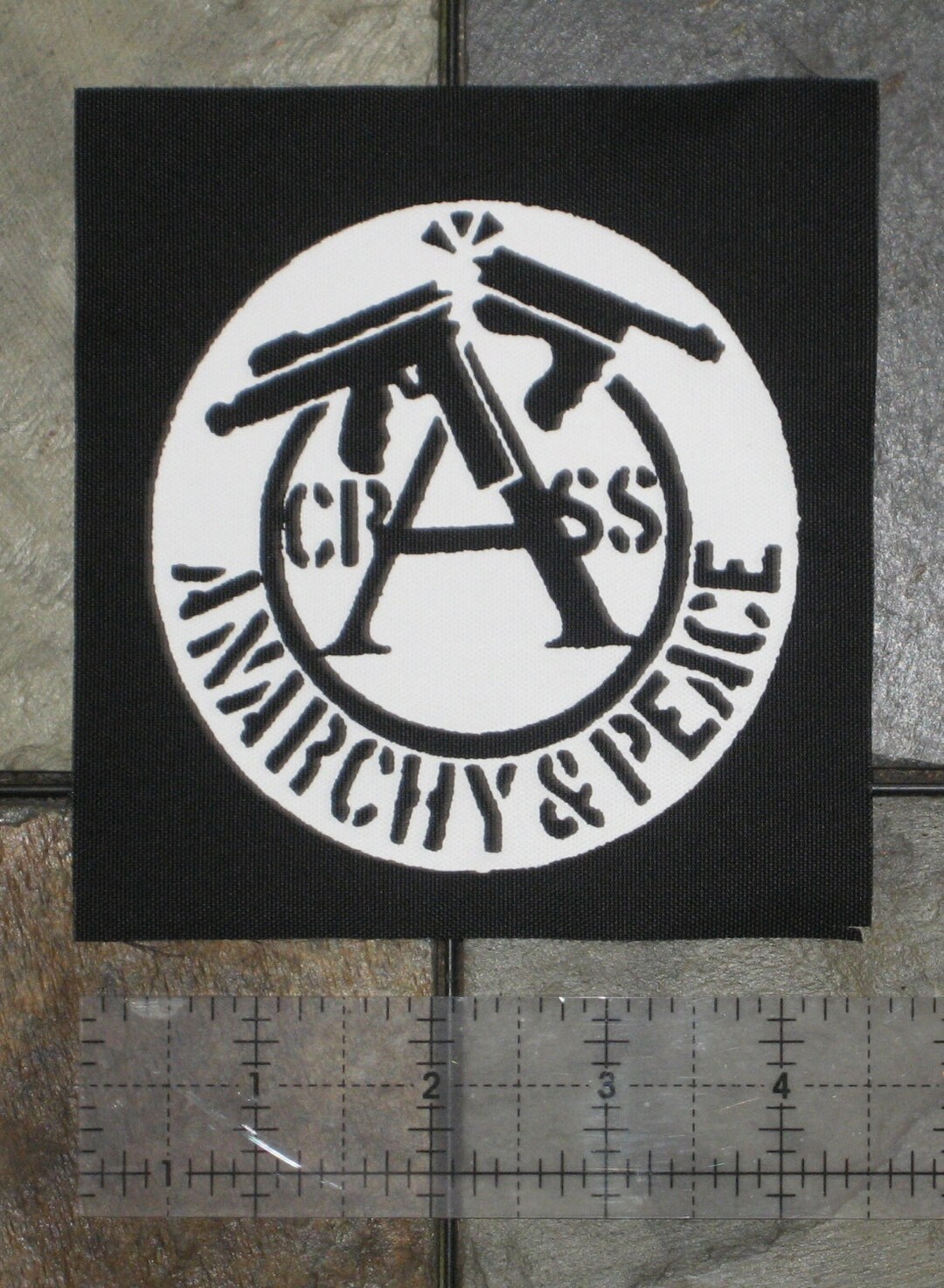 Crass Patch - DIY Crust Anarcho Punk Rudimentary Peni Amebix Disorder Subhumans Dirt Icons of ...