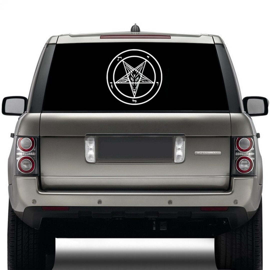 Pentagram Die Cut Vinyl Sticker - Sigil of Lucifer Decal Satanic Occult ...