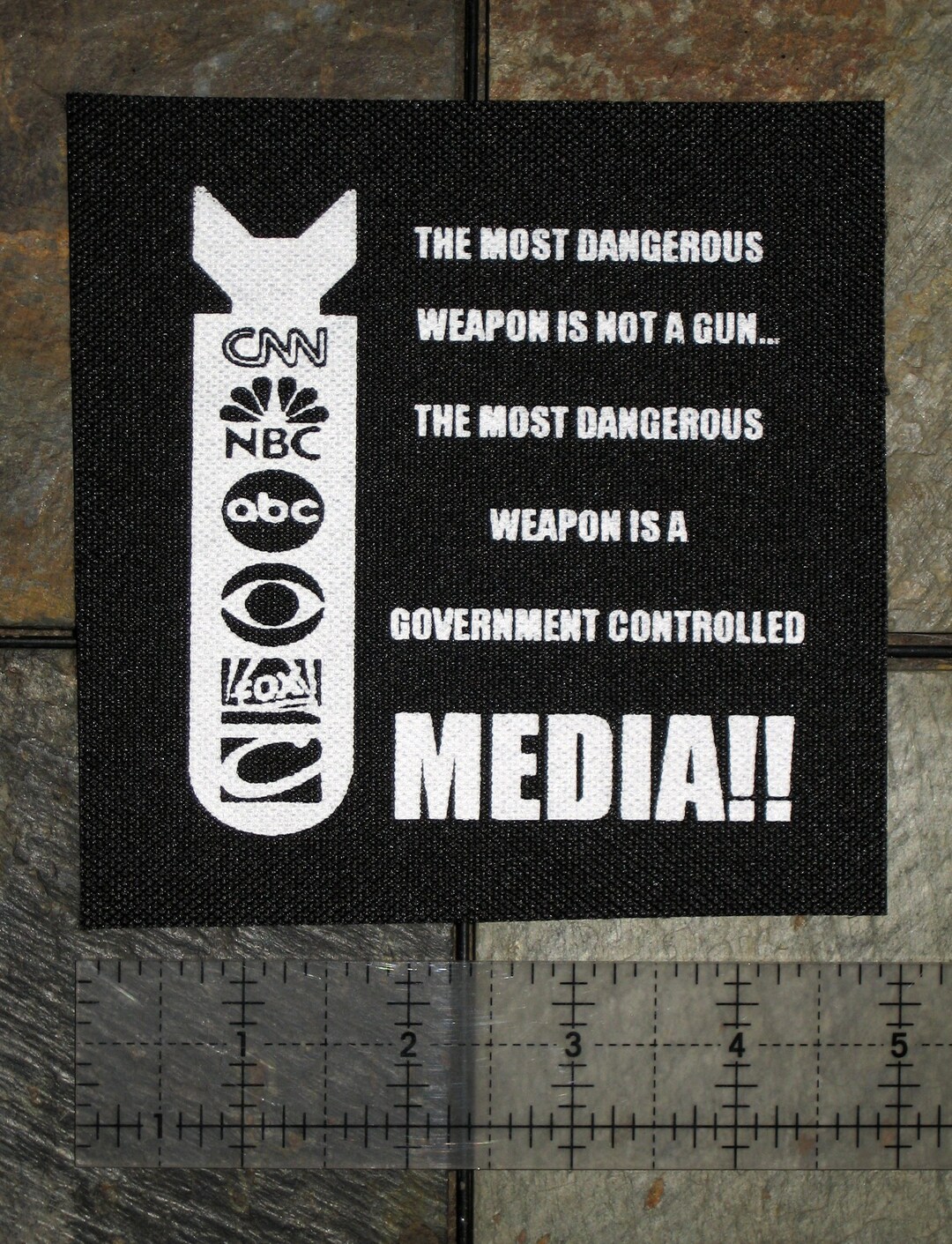 Anti Media Patch - Anarcho Crust Punk Anarchy Anarchism Government ...