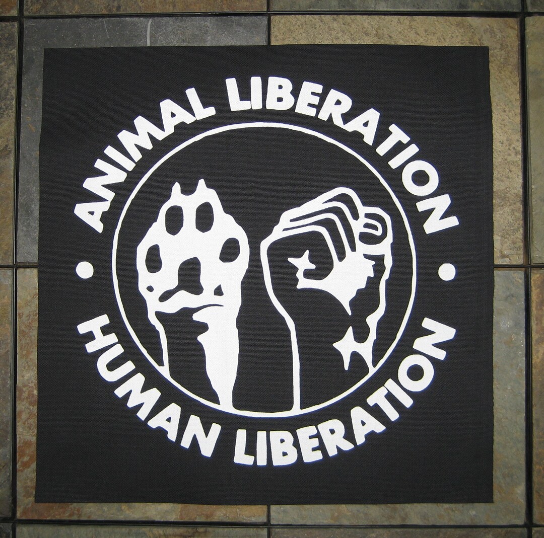 Human & Animal Liberation Canvas Print / BACK Patch - Front Vegan ...