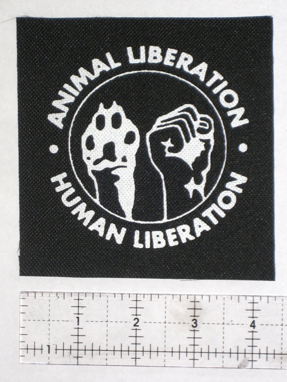 Human Animal Liberation Front Patch Punk Anarchy Anti Government Earth ...
