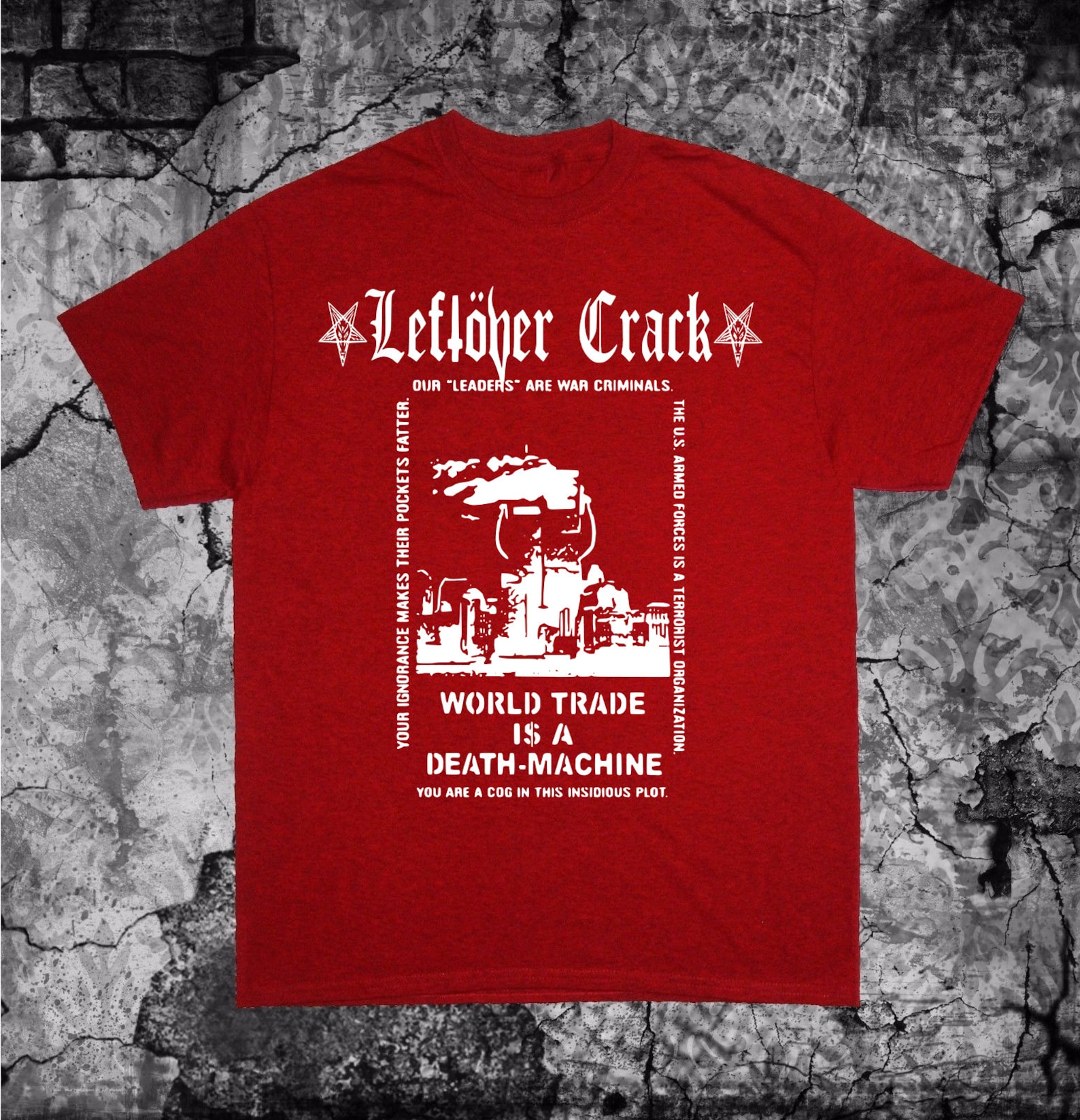 Leftover Crack T Shirt T-shirt Crust Punk Citizen Fish Star Hipsters ...