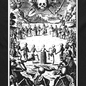 Memento Mori Shirt - Danse Macabre Dance of Death Remember Skull Occult ...
