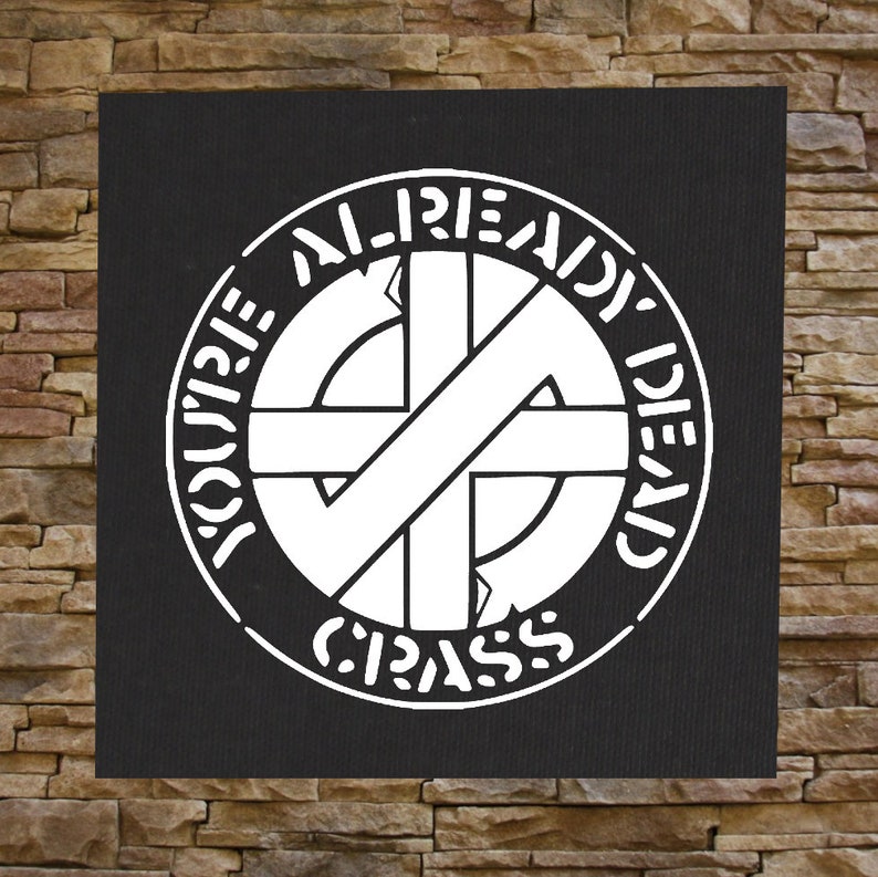 Crass BACK Patch Crust Anarcho Punk Rudimentary Peni Amebix - Etsy