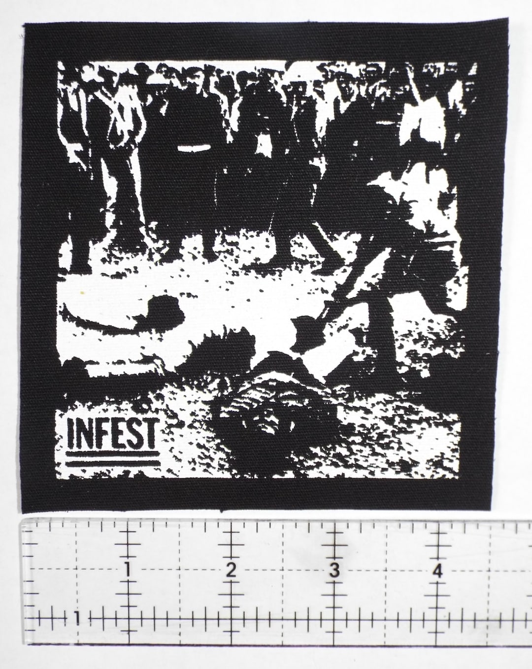 Infest Patch DIY Grindcore Metal Yacopsae Disrupt Hellnation Unholy ...