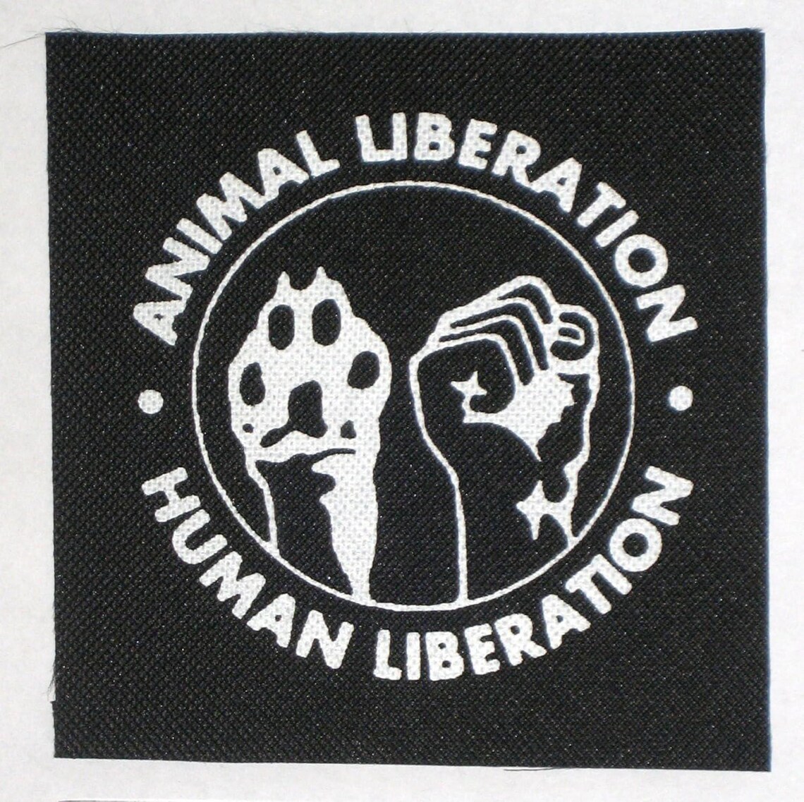 Human Animal Liberation Front Patch Punk Anarchy Anti Government Earth ...