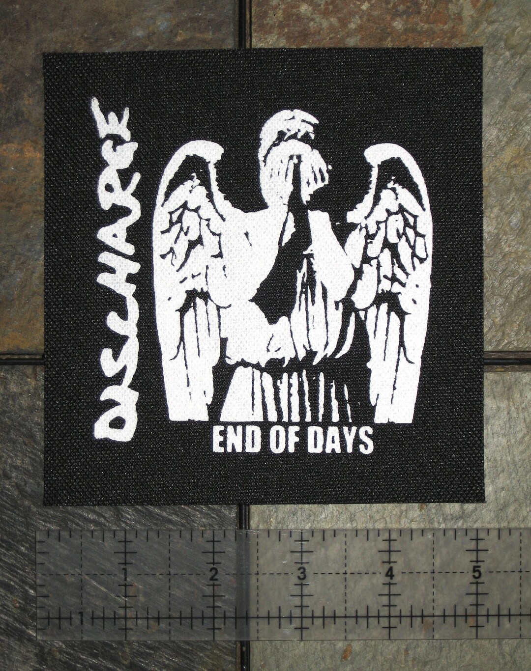 Discharge Patch - Crust Punk D-beat Nausea Anti Cimex Doom the ...