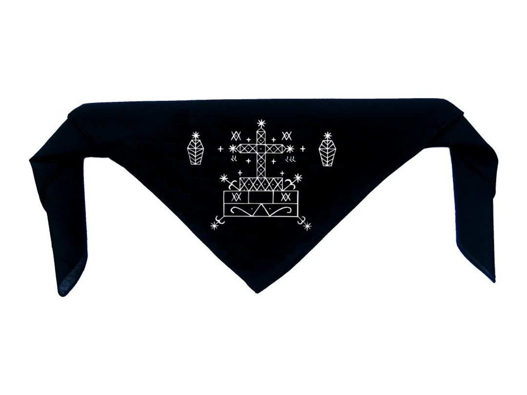 Baron Samedi Voodoo Veve Bandanna - Wicca Pagan Gothic Goth Occult ...