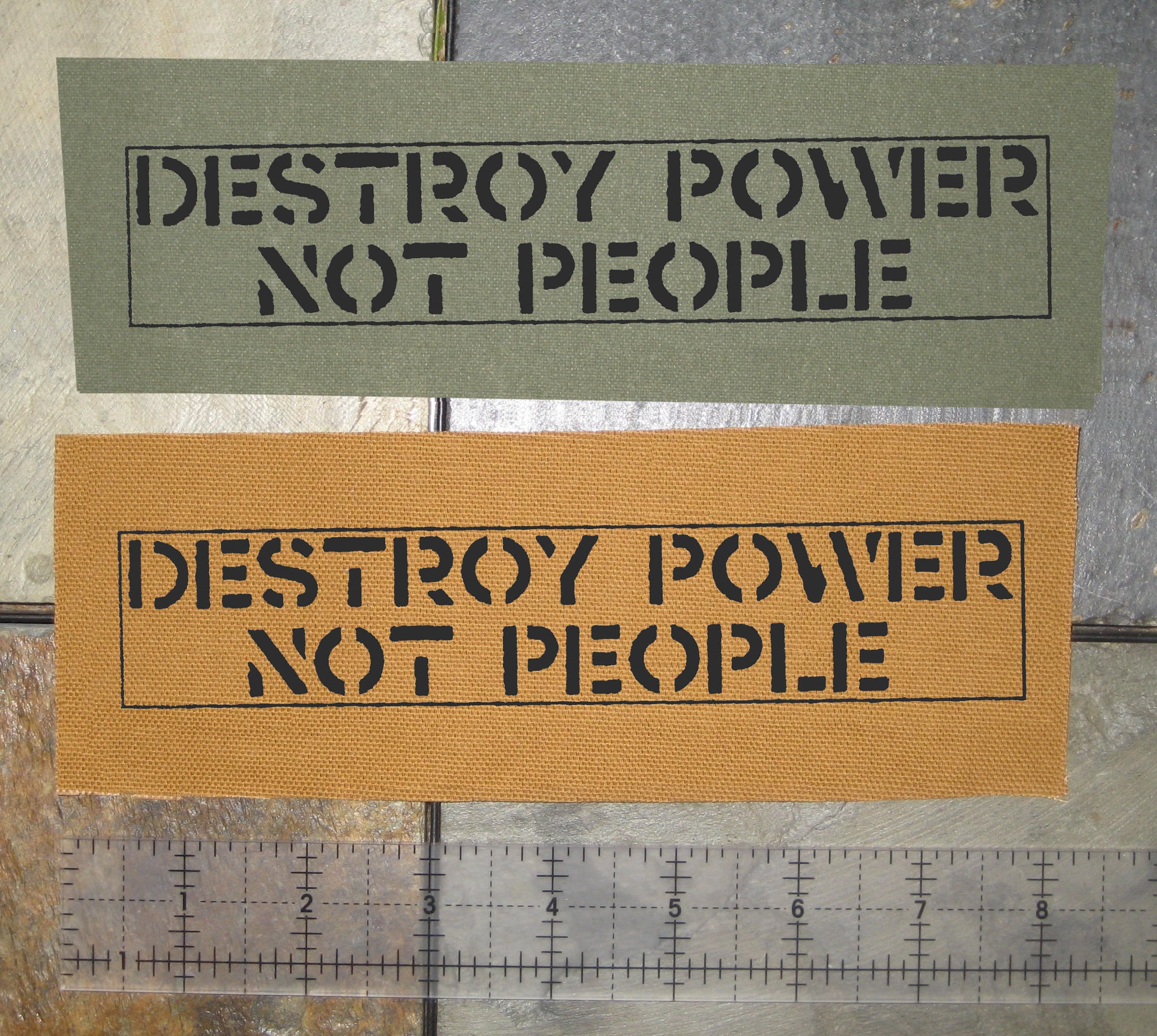 Destroy Power Not People Patch Crass Oi Polloi Anarcho Crust - Etsy ...