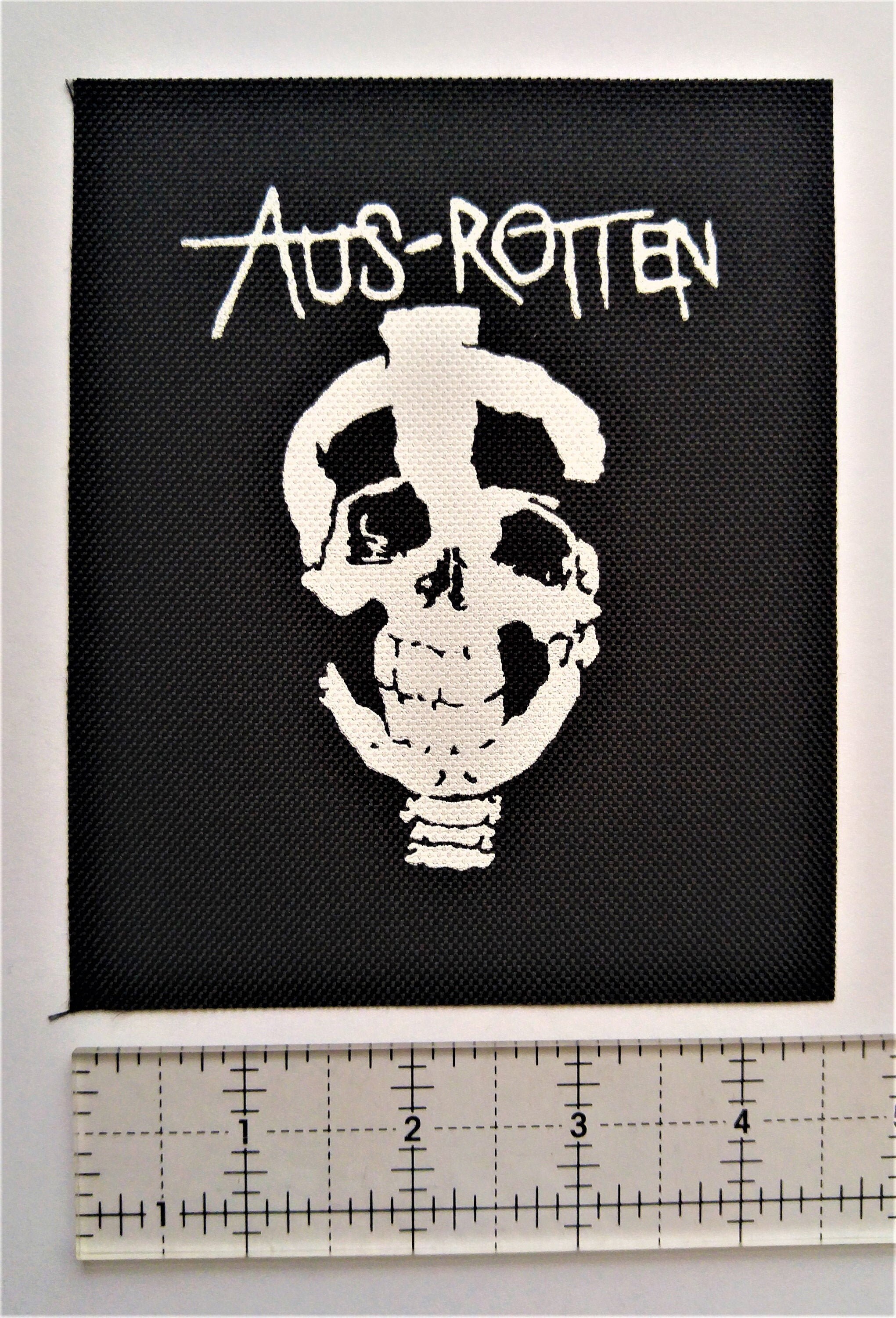 Aus-rotten Patch DIY Crust Anarcho Punk Rudimentary Peni - Etsy