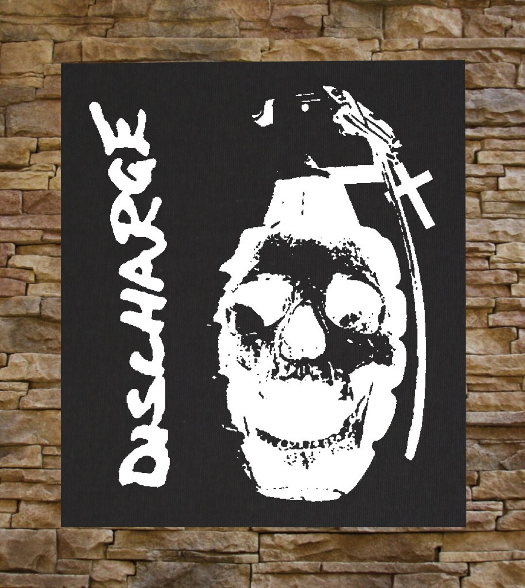 Discharge BACK Patch - Crust D-beat Nausea Anti Cimex Doom the ...