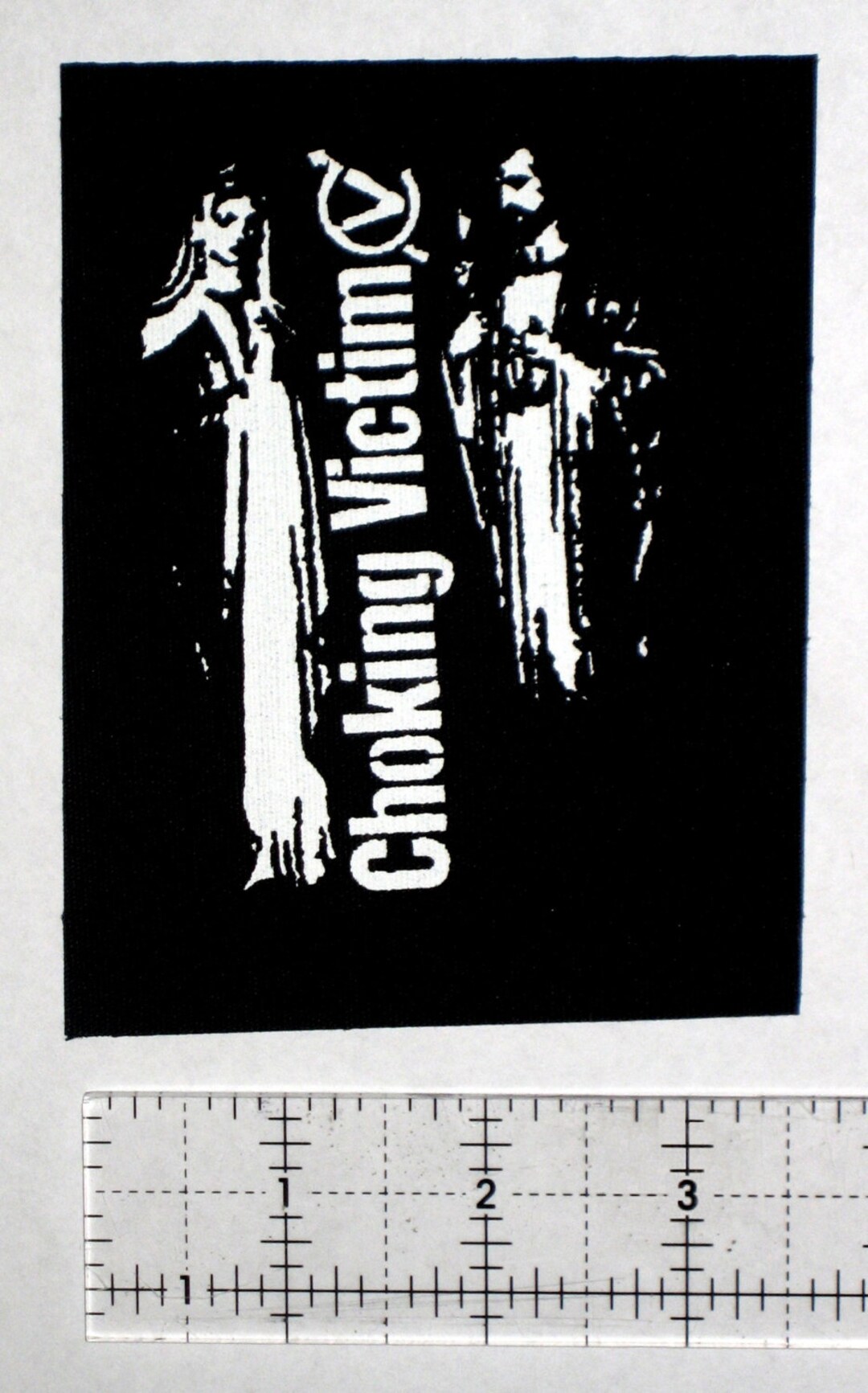 CHOKING VICTIM DIY Patch- Anarcho Punk Crust Ska Leftover Crack Star ...