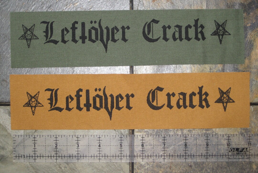 Leftover Crack Patch DIY Anarcho Crust Punk Citizen Fish Star Hipsters ...