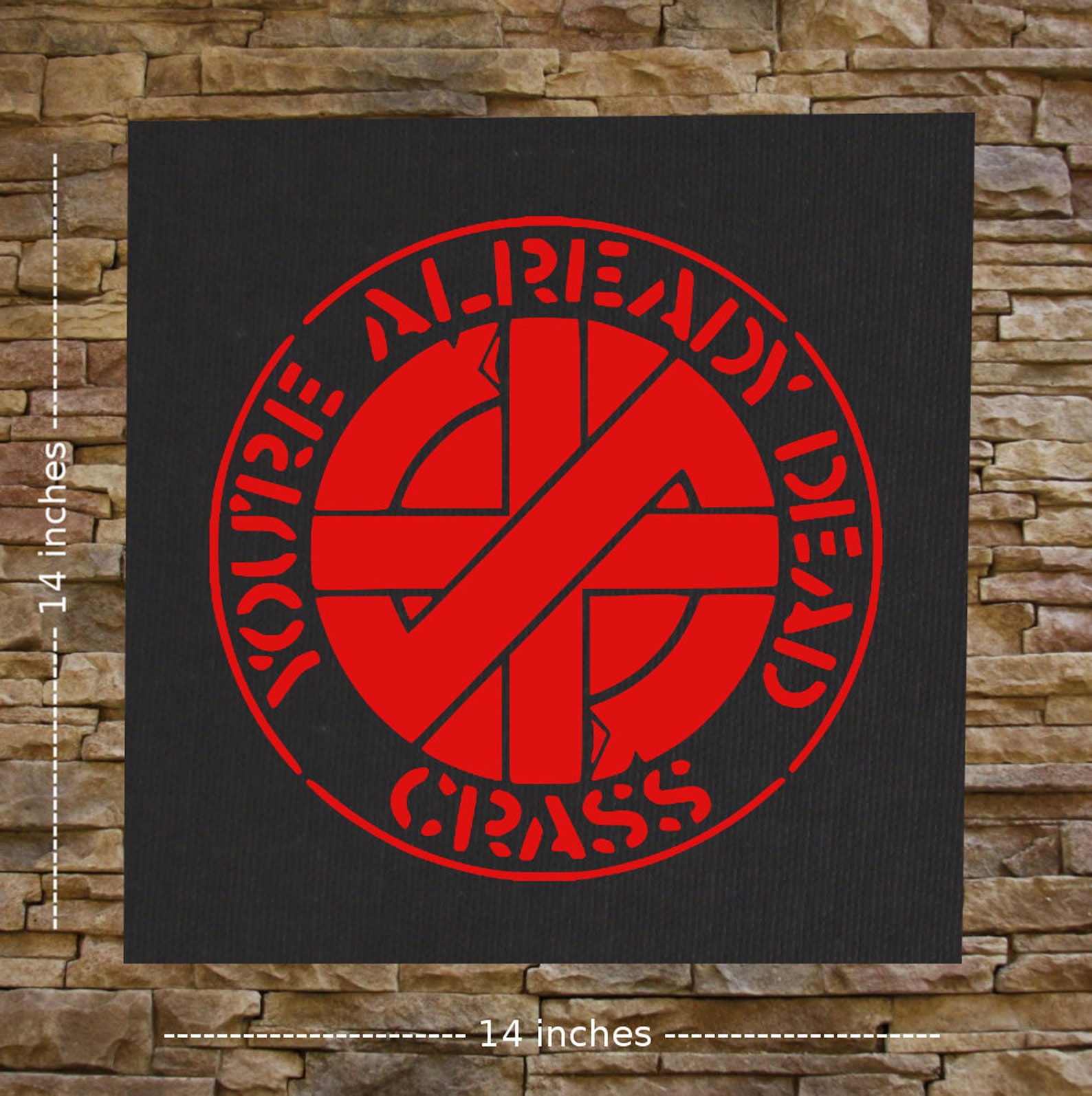 Crass BACK Patch - Crust Anarcho Punk Rudimentary Peni Amebix Disorder ...