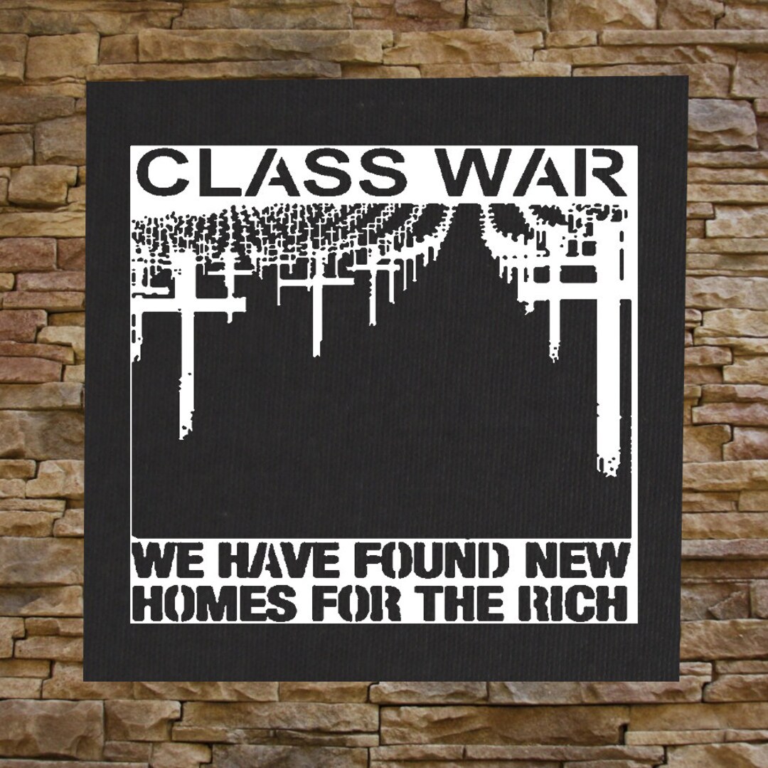 Class War Canvas Print / BACK Patch Crust Anarcho Punk D-Beat ...