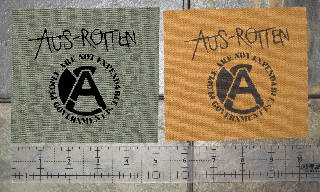 Aus-rotten Patch - DIY Crust Anarcho Punk Rudimentary Peni Amebix ...