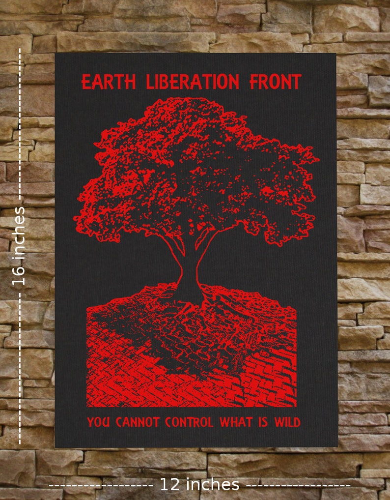 Earth Liberation Front Canvas Print / BACK Patch Punk First - Etsy