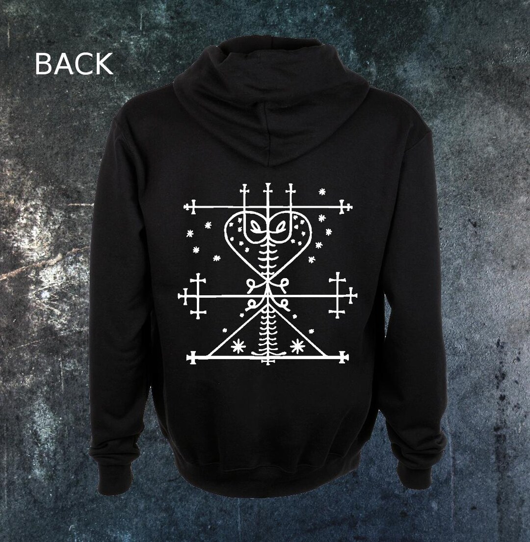 Maman Brigitte Voodoo Veve Zip up Zipper Hoodie -baron Samedi Papa ...