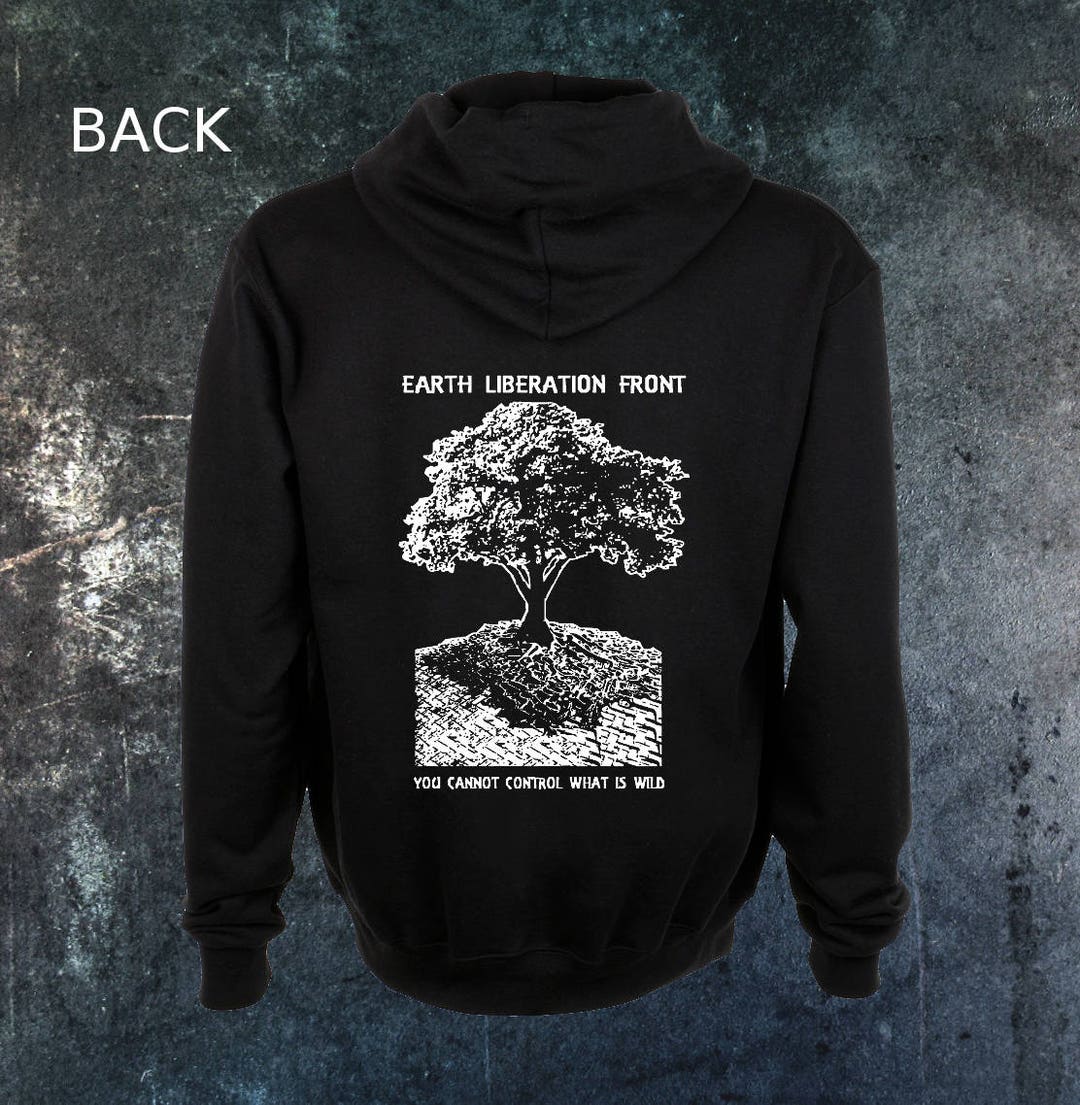 Earth First Liberation Front Zipper Hoodie Zip up Punk Environment ...