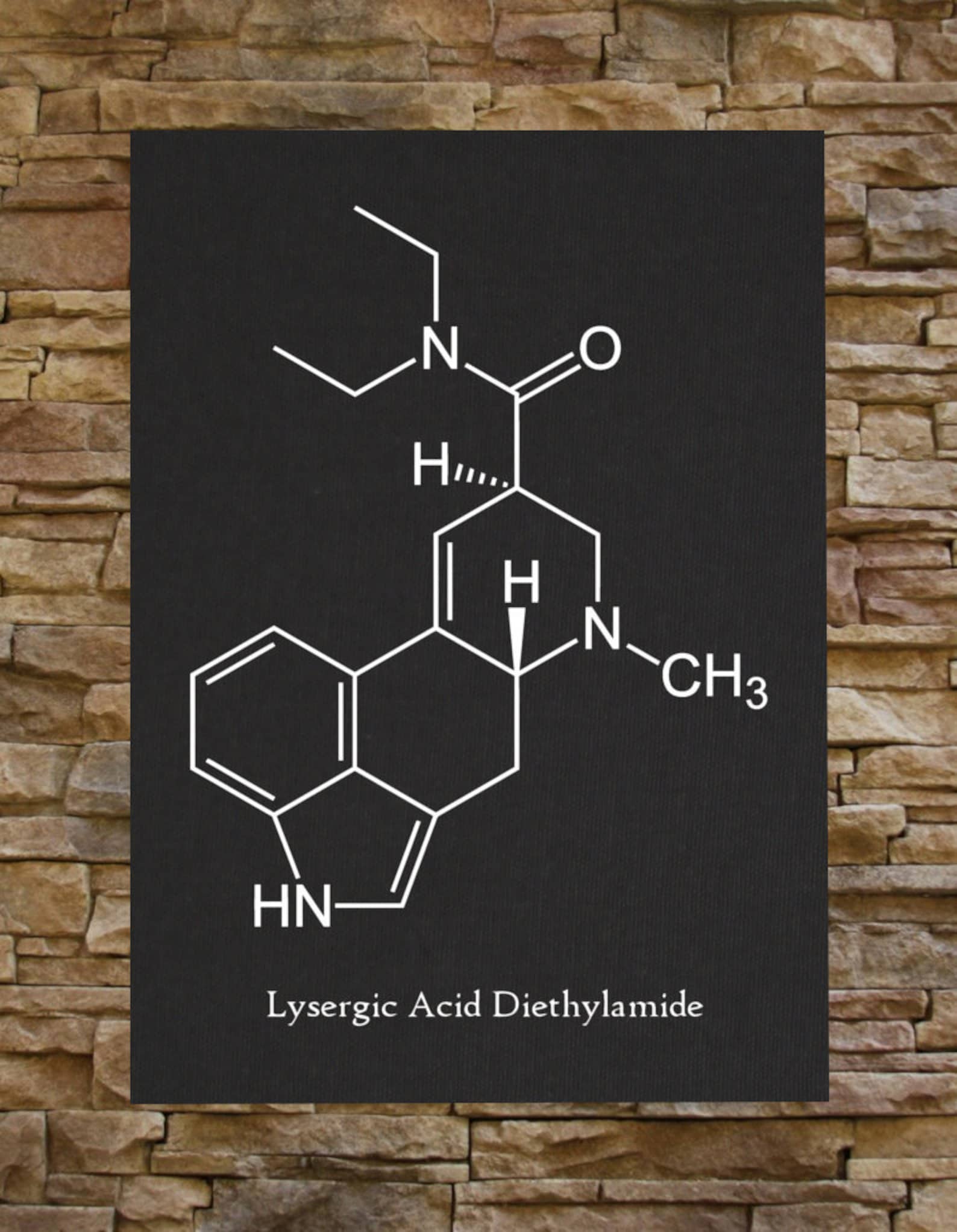 LSD Chemical Structure Canvas Print / Back Patch Acid - Etsy