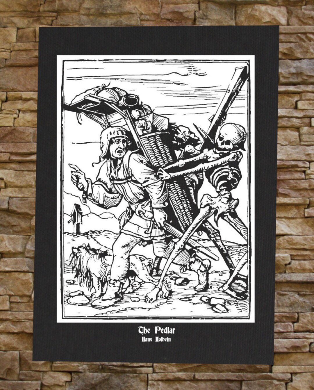 Memento Mori Canvas Print / BACK Patch Hans Holbein Remember Death ...