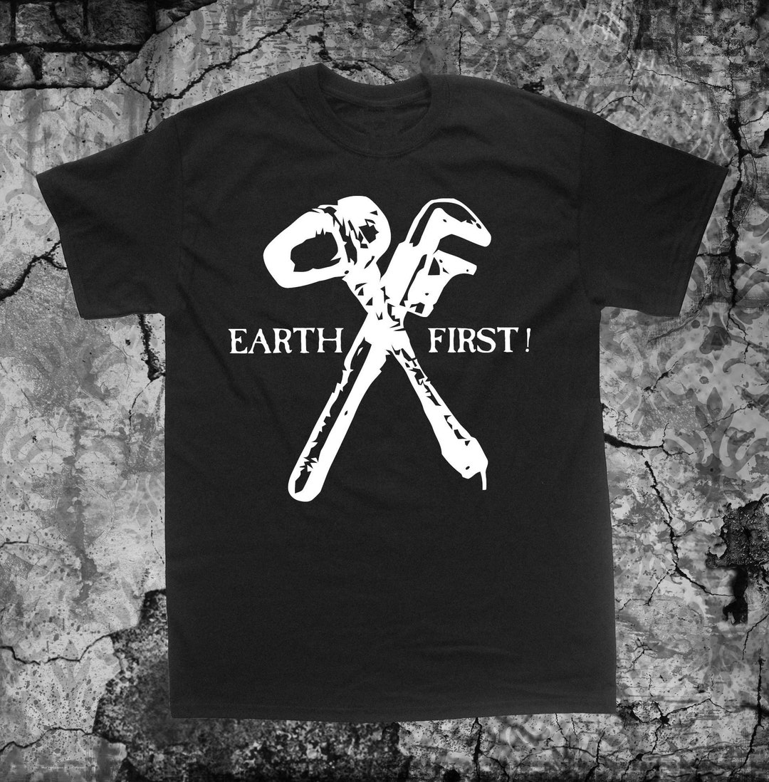 Earth First Shirt - Earth Liberation Front Anarchy Human Anti ...