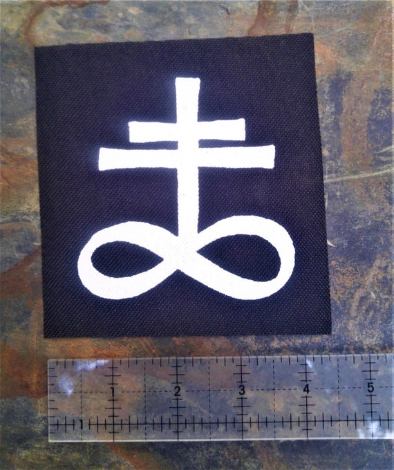Leviathan Cross Patch Satanic Pentagram Baphomet Goat of | Etsy