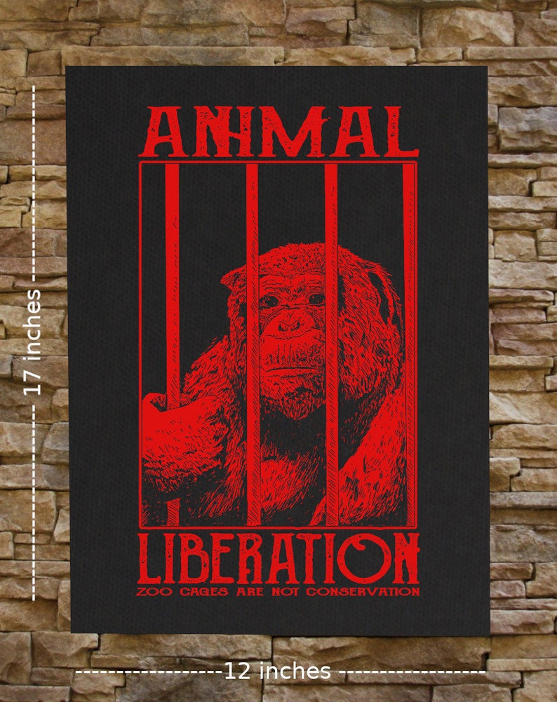 Animal Liberation Canvas Print / BACK Patch - Front Welfare Rights ...