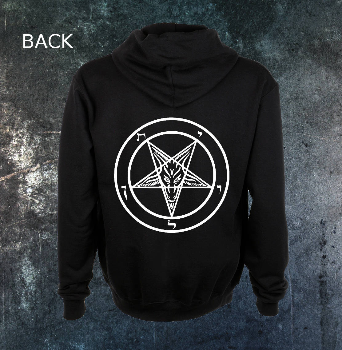 Satanic Pentagram Zip up Zipper Hoodie Punk Occult Gothic - Etsy