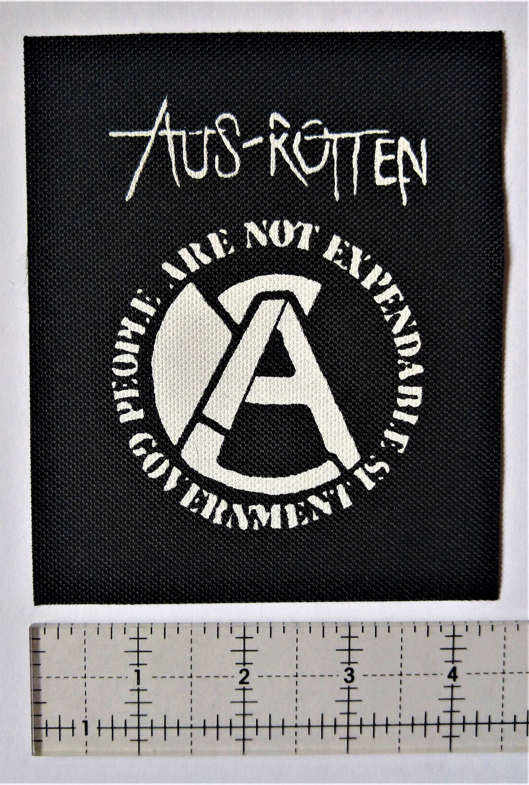 Aus-rotten Patch DIY Crust Anarcho Punk Rudimentary Peni - Etsy
