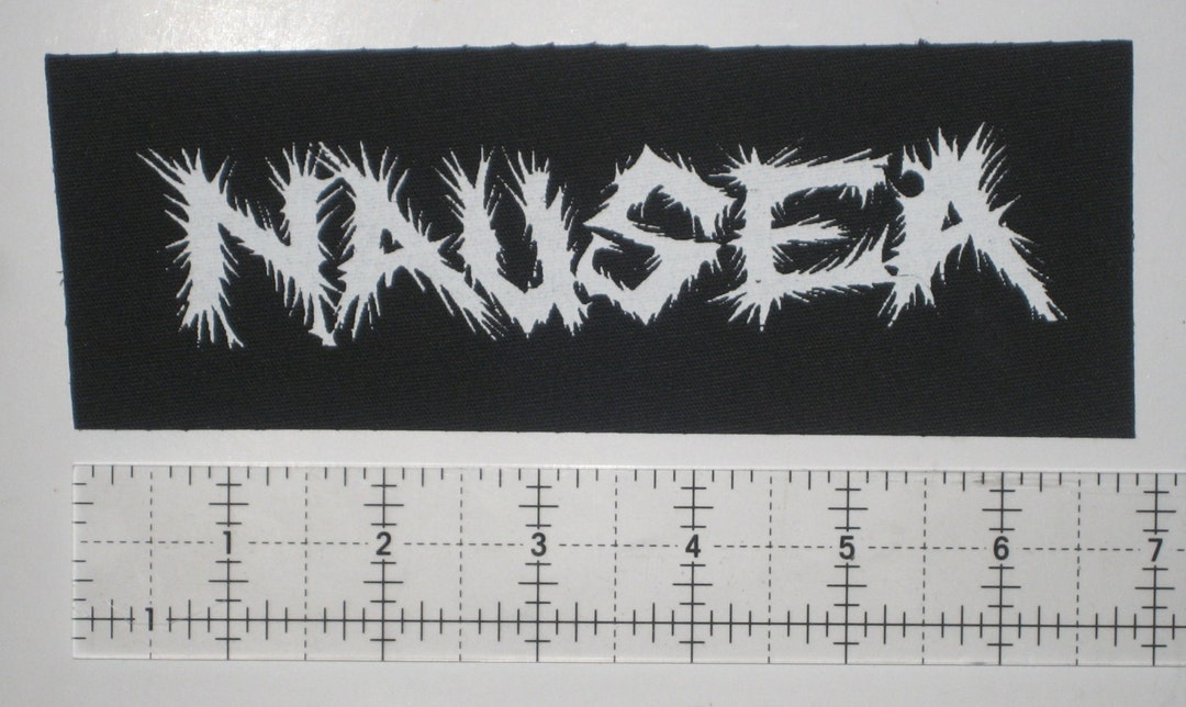 Nausea Patch DIY Anarcho Crust Punk Hellshock Extinction of Mankind ...