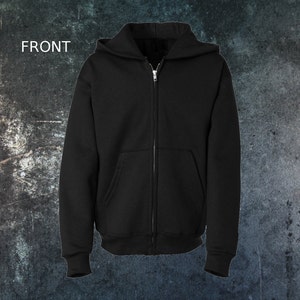 Satanic Pentagram Zip up Zipper Hoodie Punk Occult Gothic | Etsy