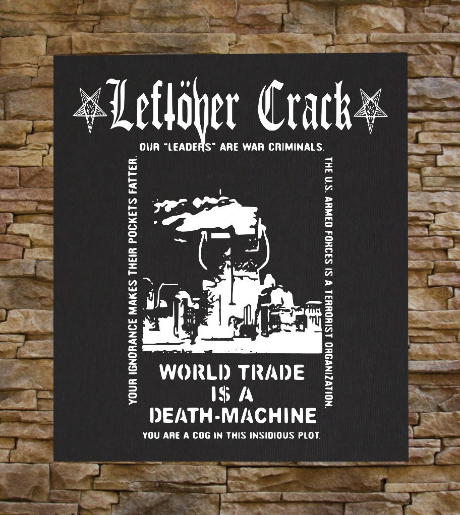Leftover Crack BACK PATCH Anarcho Punk Crust Ska Choking Victim Star ...