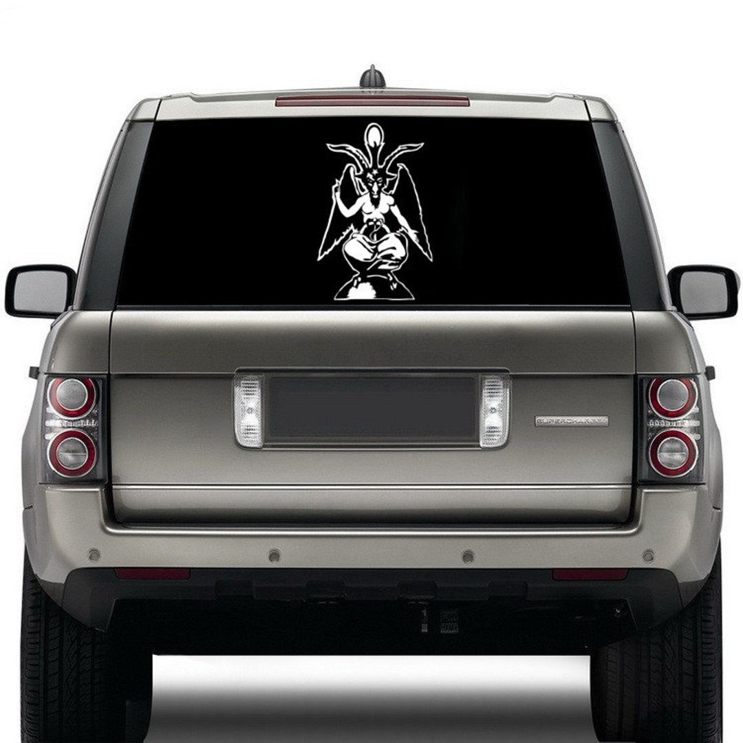 Baphomet Die Cut Vinyl Sticker - Sigil of Lucifer Decal Satanic Occult ...