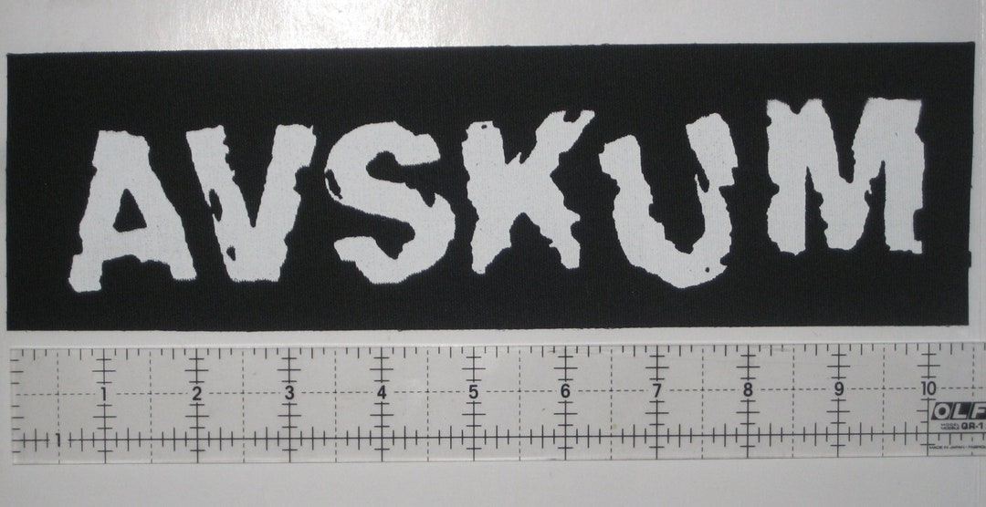 Avskum Patch - DIY Crust Anarcho Punk D-beat Anti Cimex Warcollapse ...