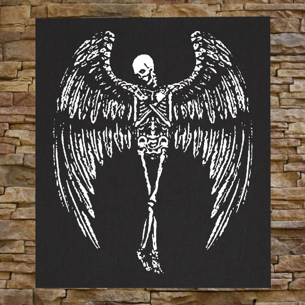 Winged Skeleton - Etsy