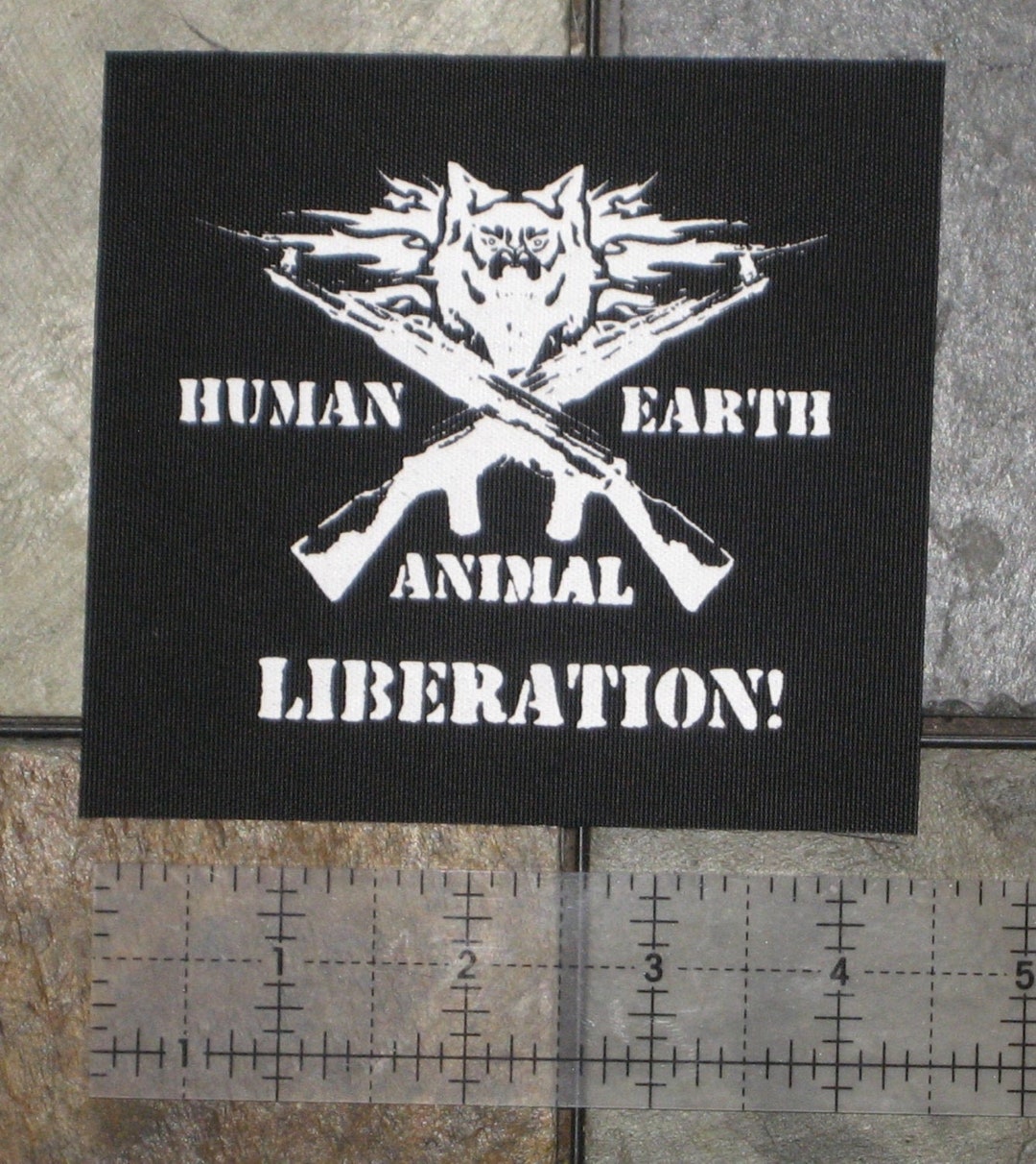 Human Earth Animal Liberation Front Patch Punk Environment Greenpeace ...