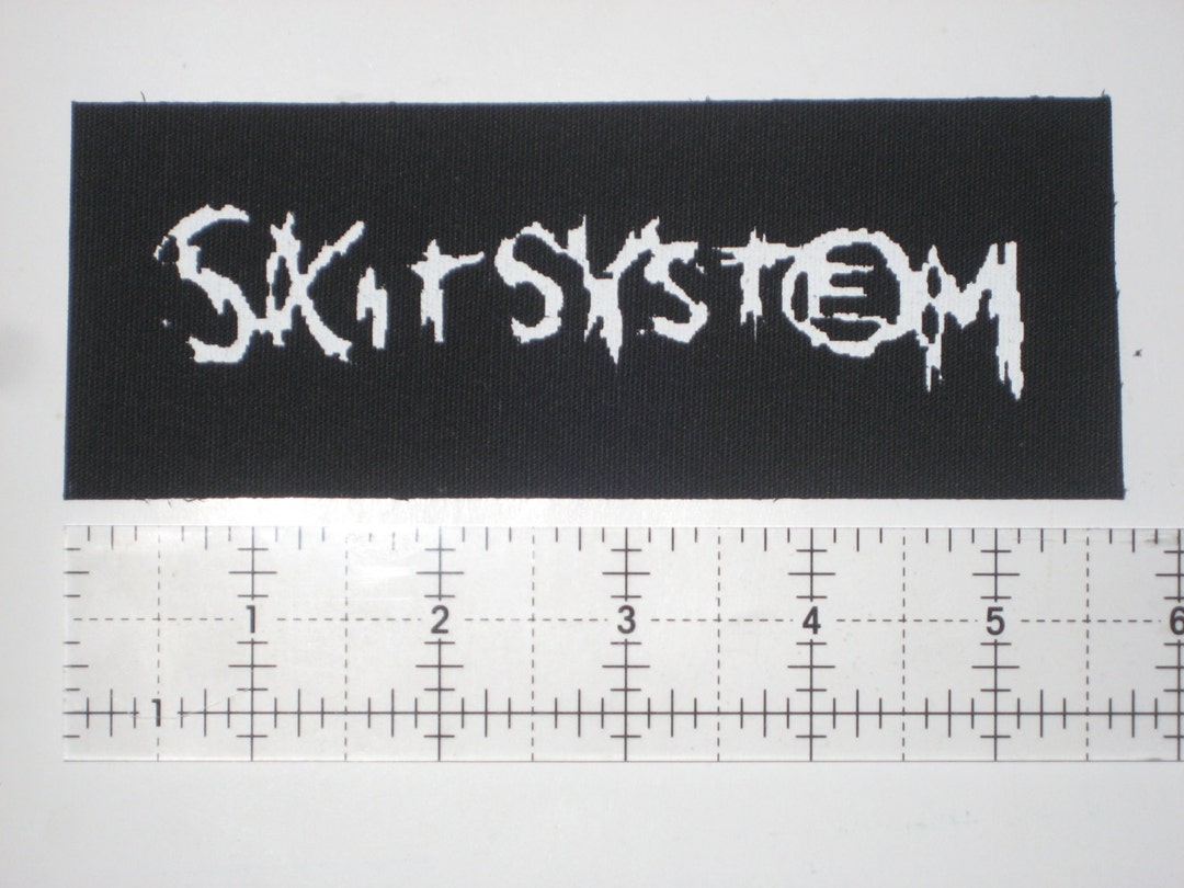 Skitsystem Patch - DIY Anarcho Crust Punk D-beat Wolfbrigade Disfear ...