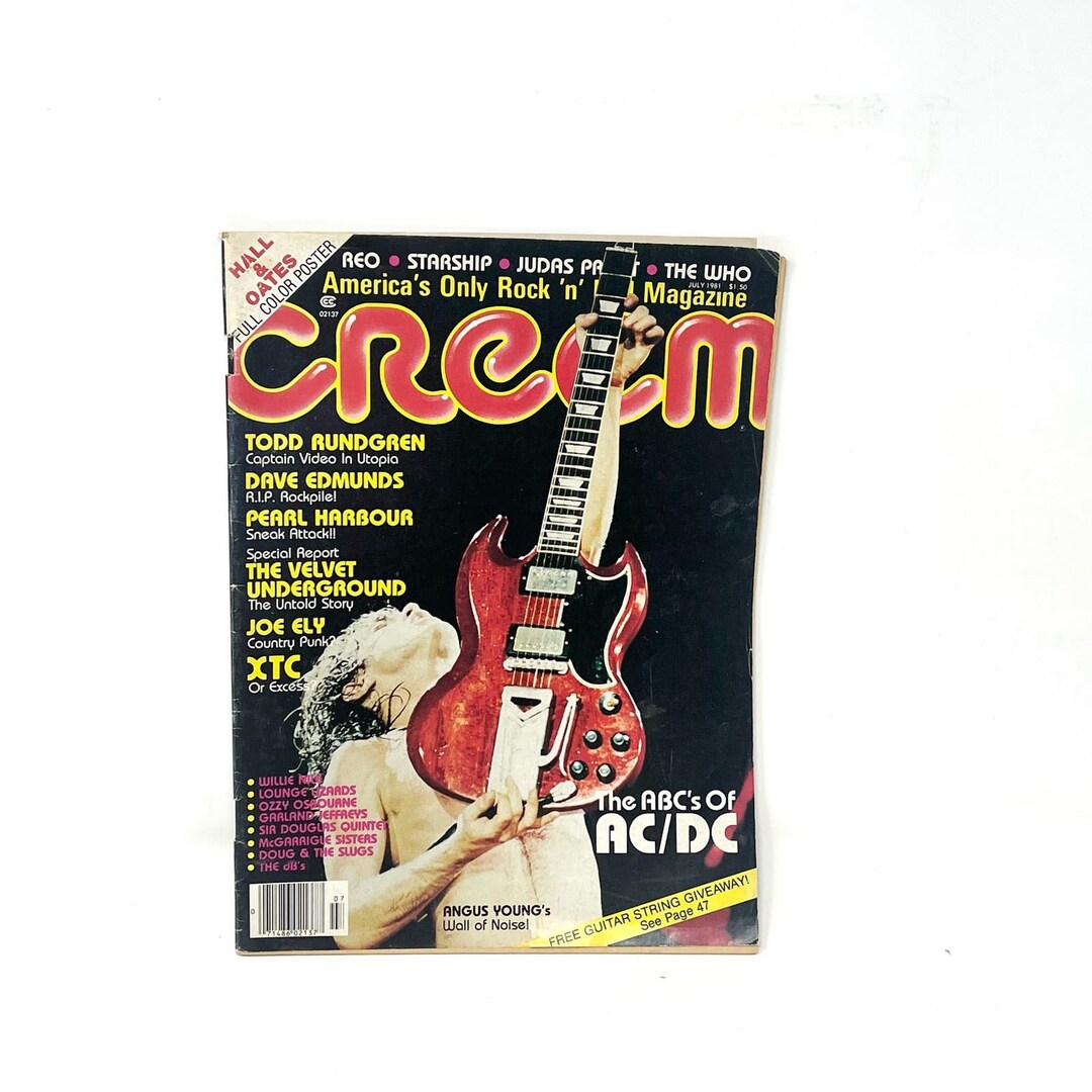 Creem Magazine AC/DC April 1981 - Etsy