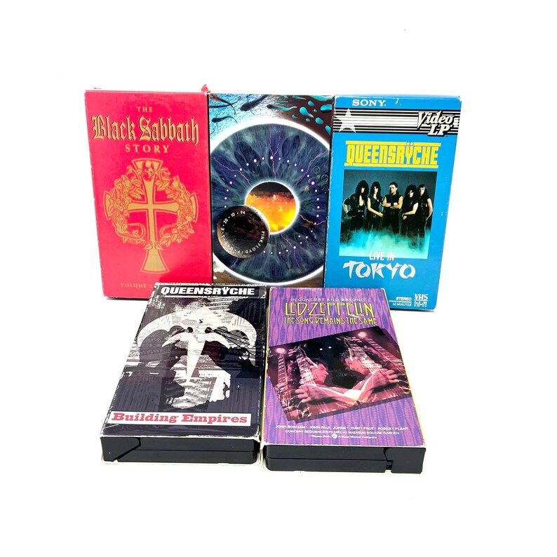Lot of 5 Heavy Metal Hard Rock VHS Tapes Led Zeppelin Pink Floyd - Etsy